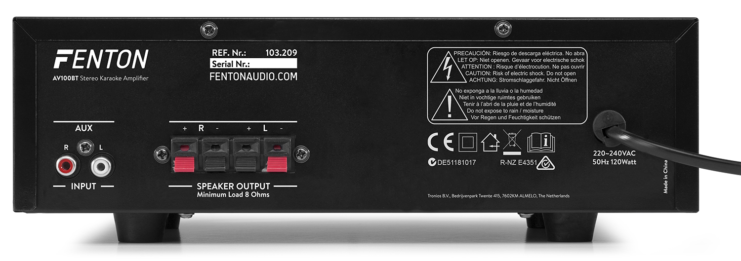 AV100BT Stereo HiFi amplifier | FENTON