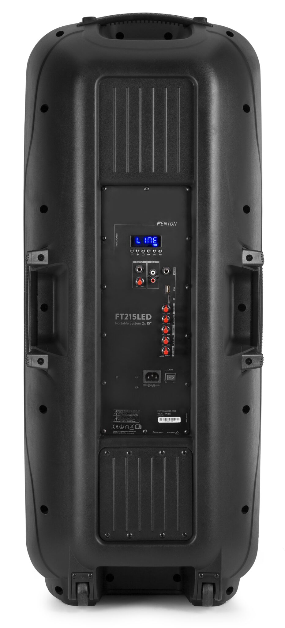 FT215LED Portable Sound System 2x 15" 1600W | FENTON