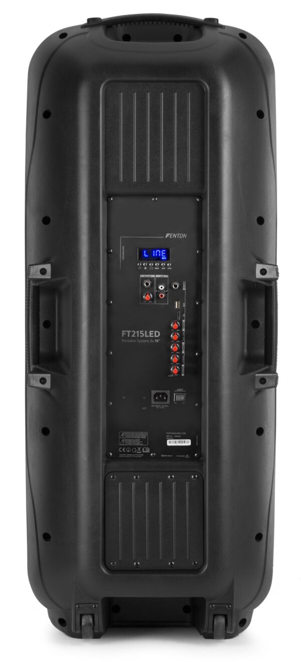 FT215LED Portable Sound System 2x 15" 1600W | FENTON