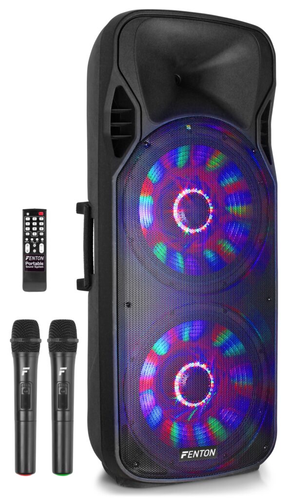 FT215LED Portable Sound System 2x 15" 1600W | FENTON