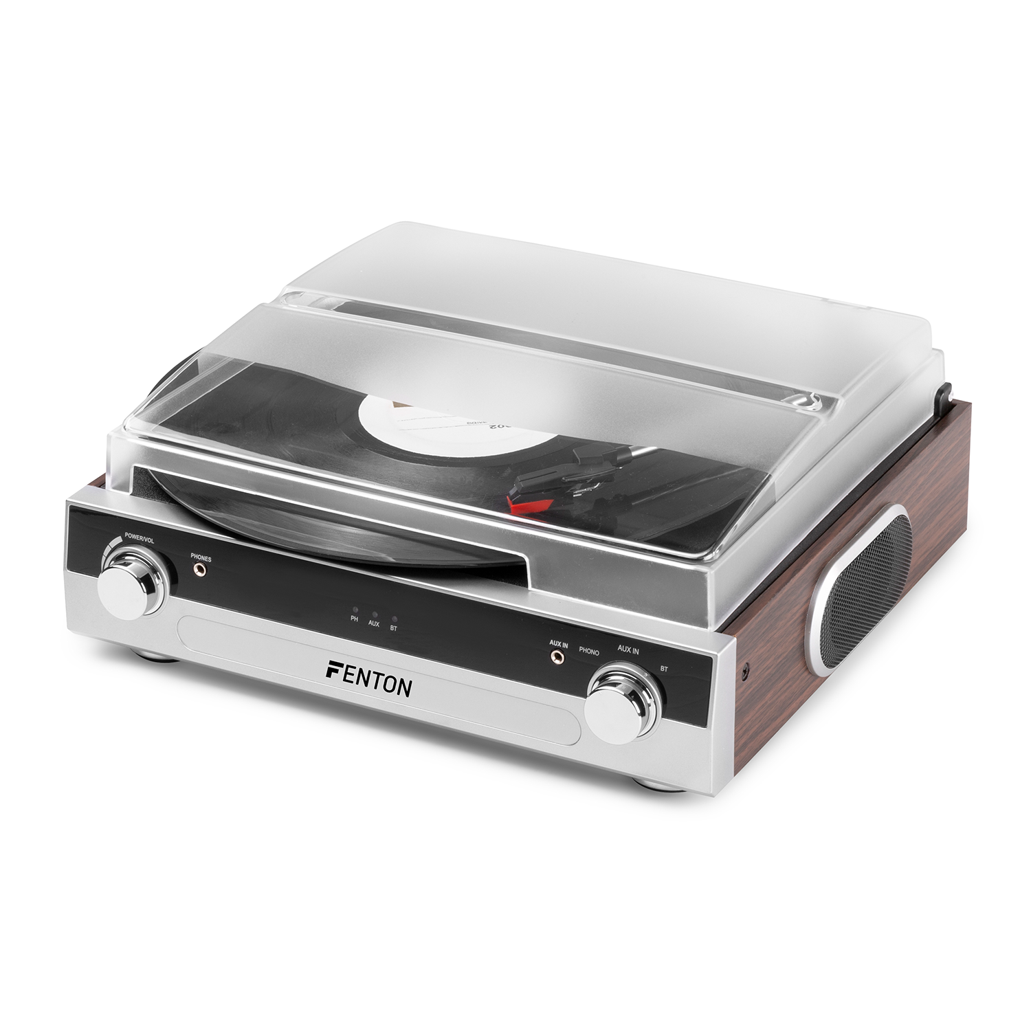 RP102A Record Player BT Aluminium/Wood | FENTON