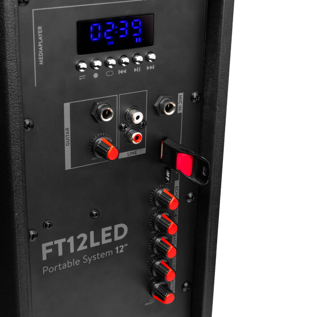 FT12LED Portable Sound System 12" 700W | FENTON